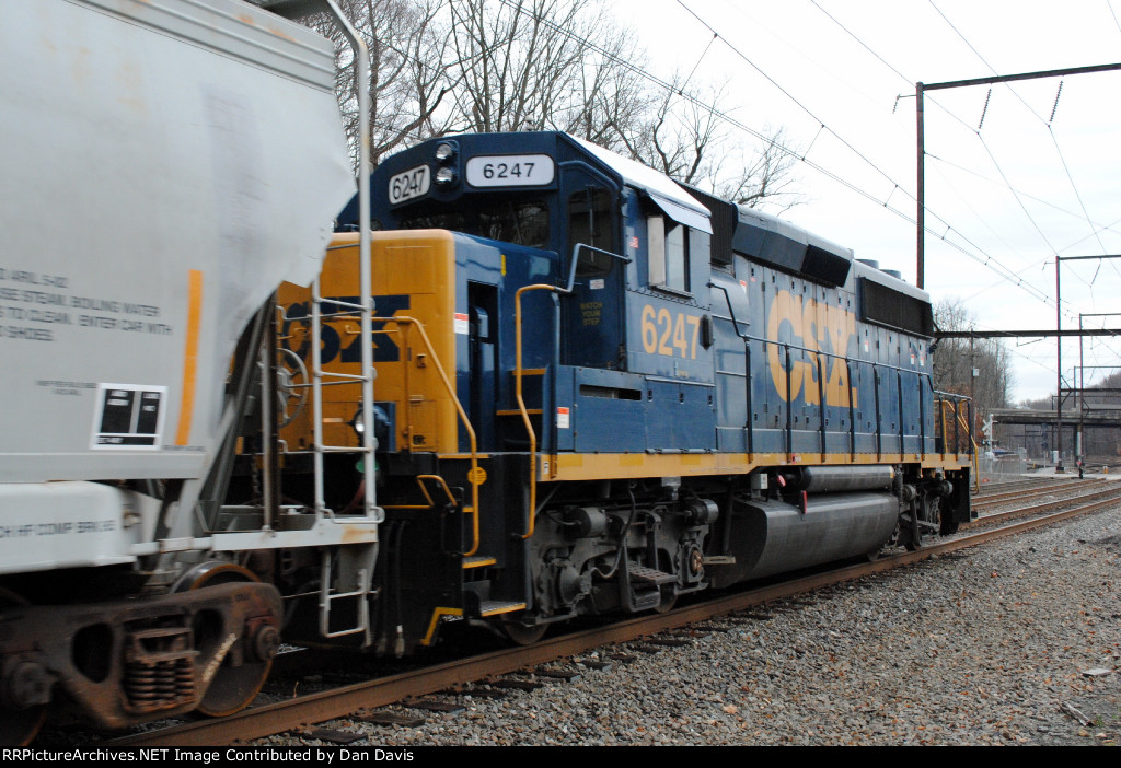 CSX GP40-2 6247 on the rear of C770-27